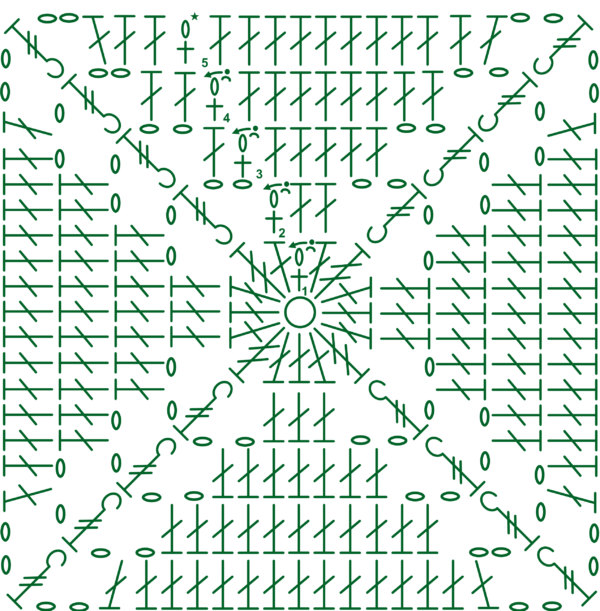 Empty Granny Square X - madebyLisek